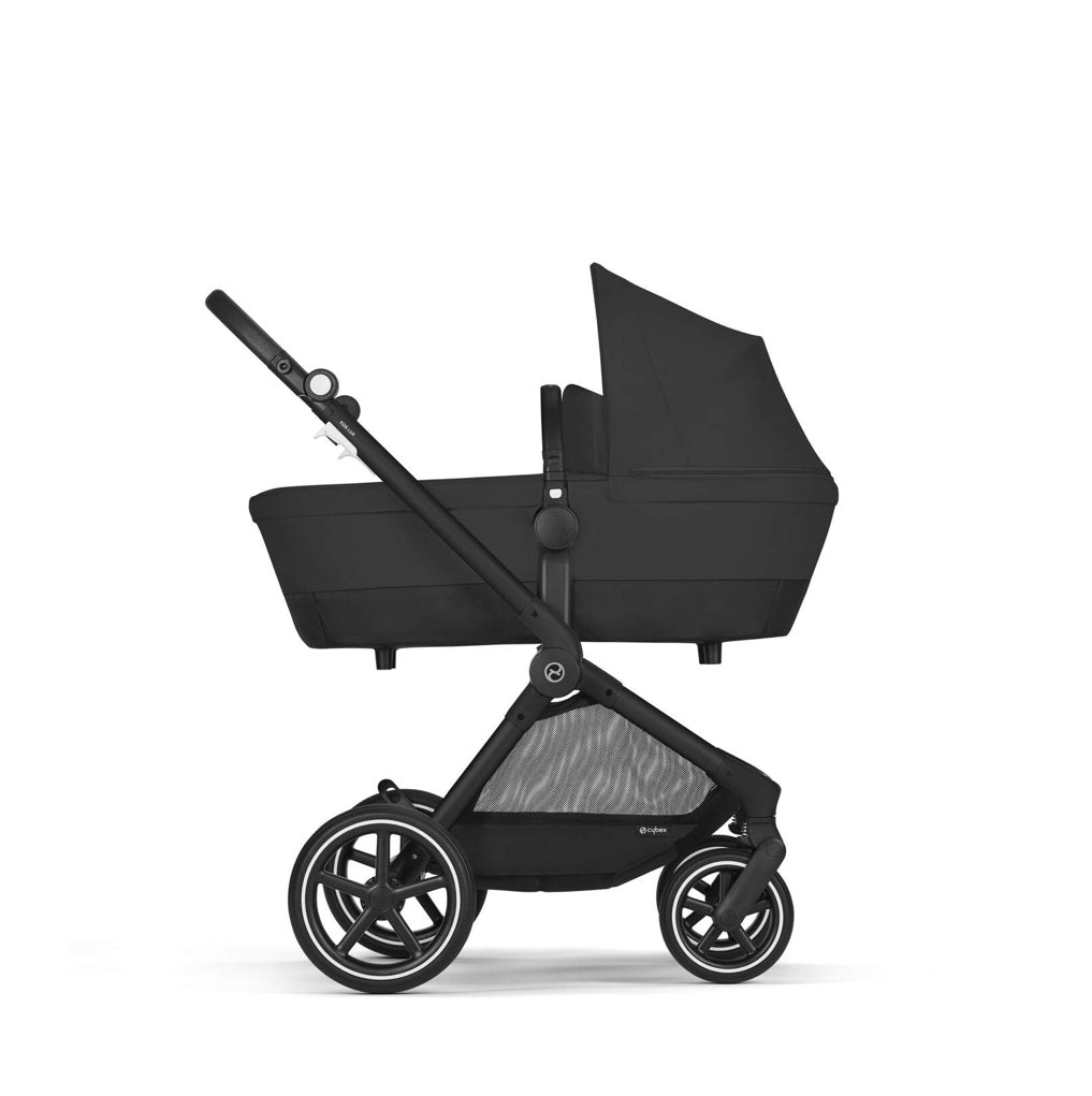 Cybex EOS Lux Stroller and Bassinet Moon Black – Paraiso Infantil